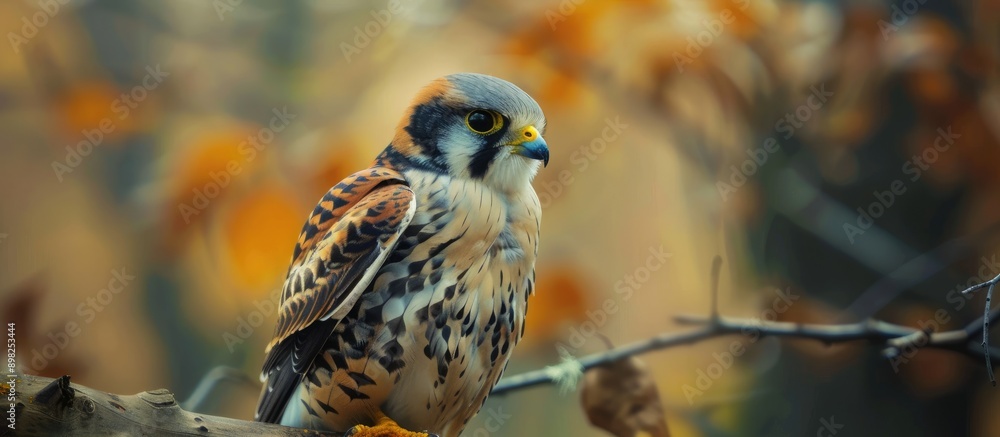 American Kestrel Falco sparverius is the most common representative of ...