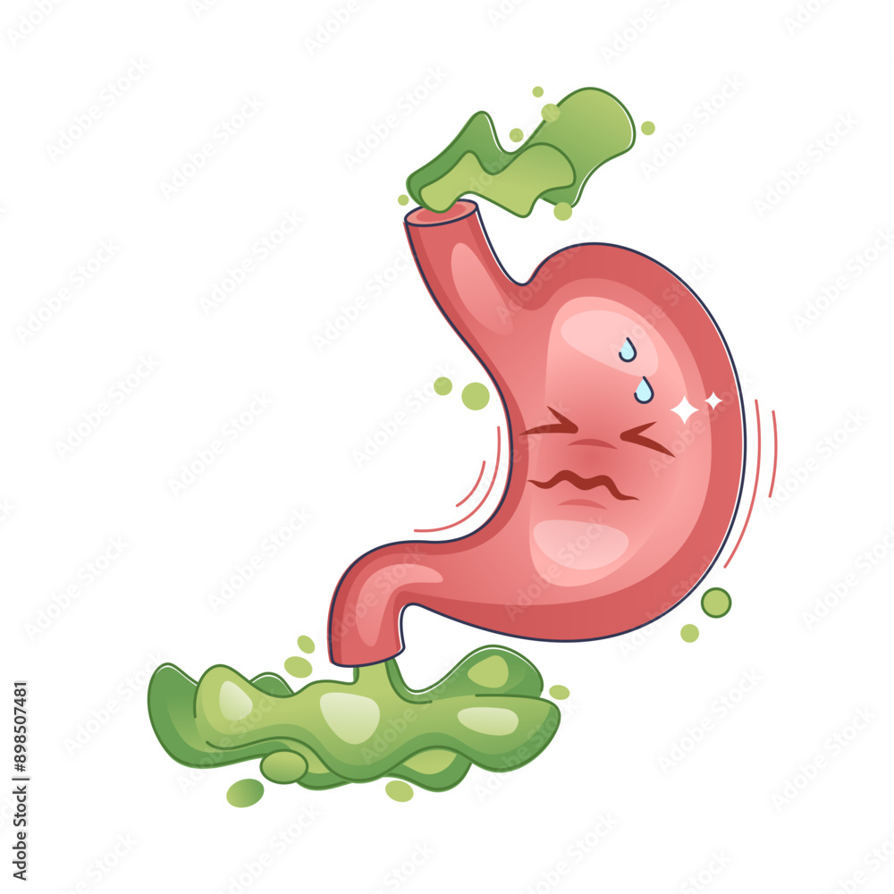 Flatulence as medical digestion problem with excessive gas buildup ...