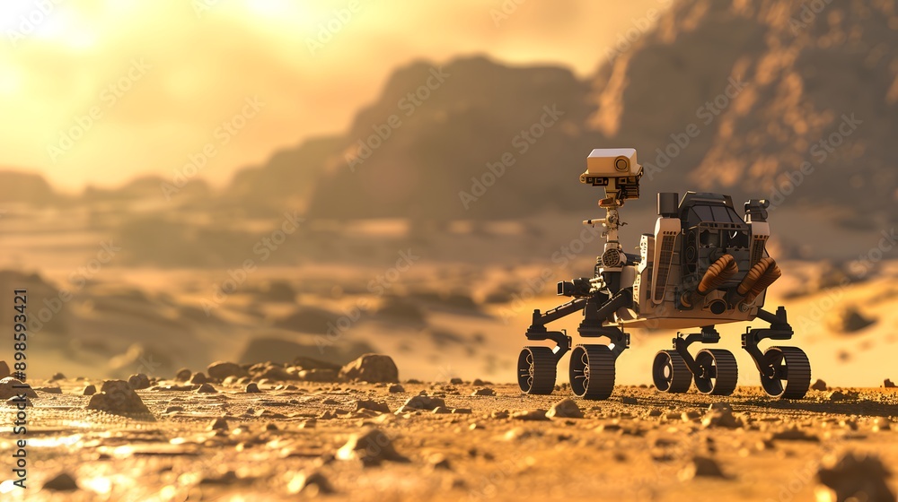 Space Exploration Robot: A robot exploring the surface of Mars ...