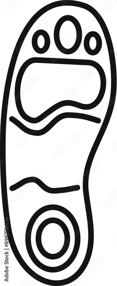 Orthopedic insole designed to provide support and cushioning for the ...