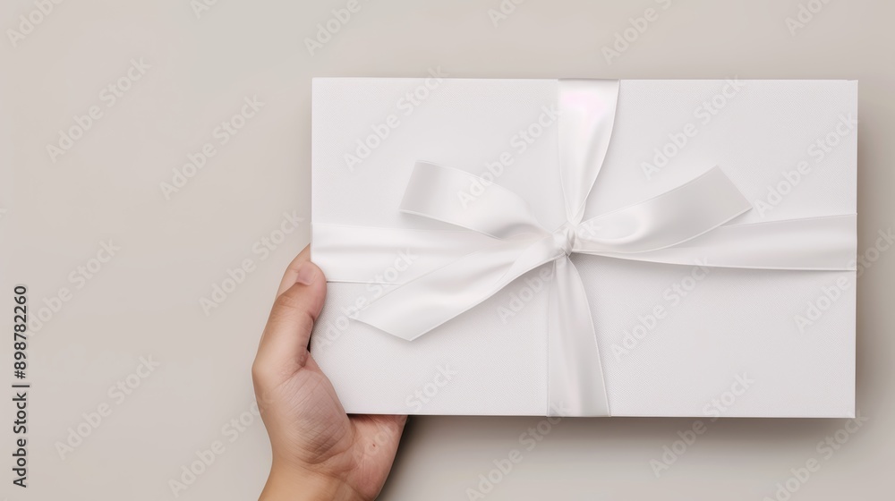 Diploma held by a hand, ribbon tied in a neat bow, emphasis on the ...