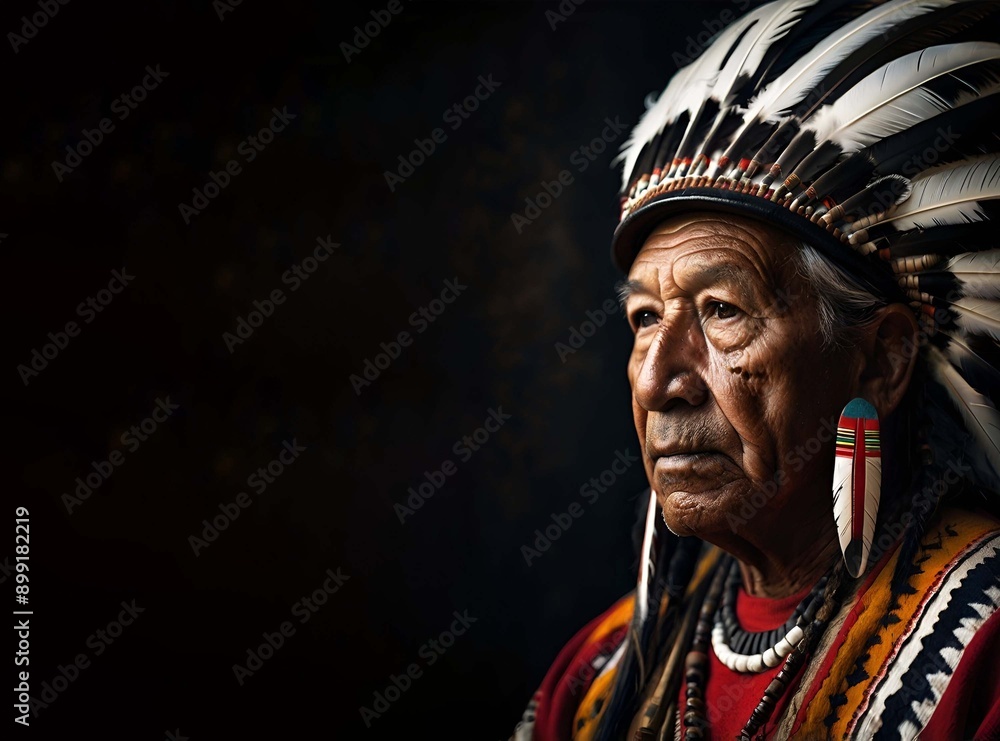 Capture the essence of Red Indian tradition with this realistic ...