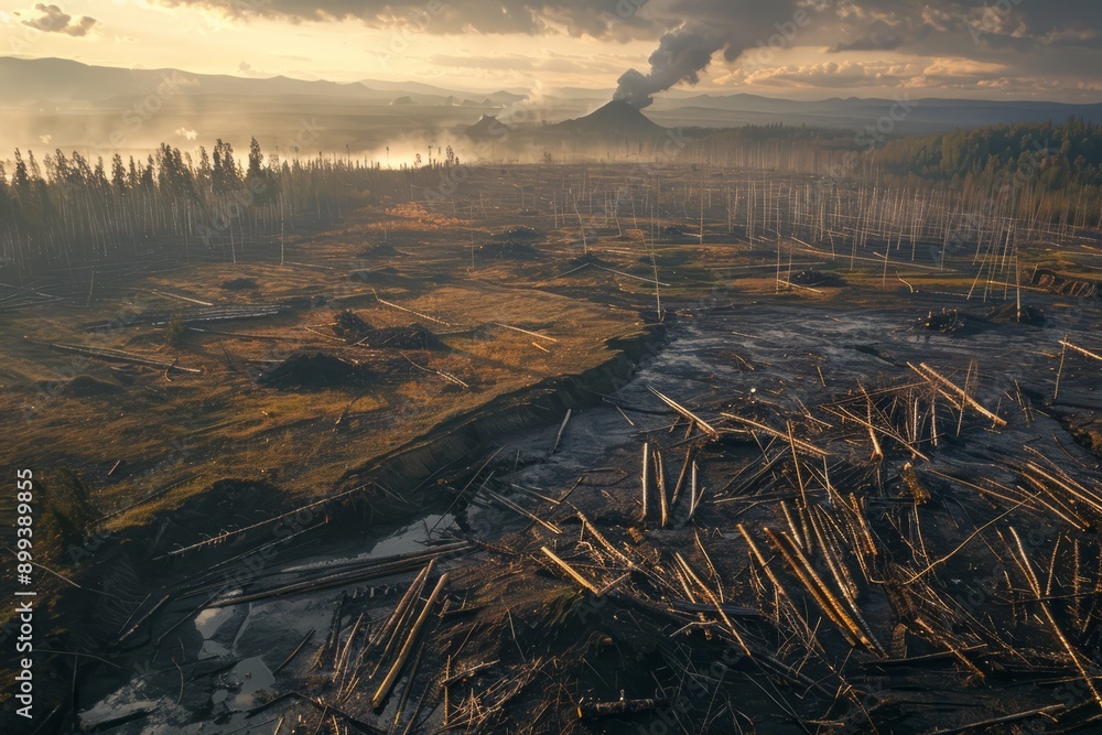 Deforestation – removal and destruction of flora, climate change, soil and water pollution ...