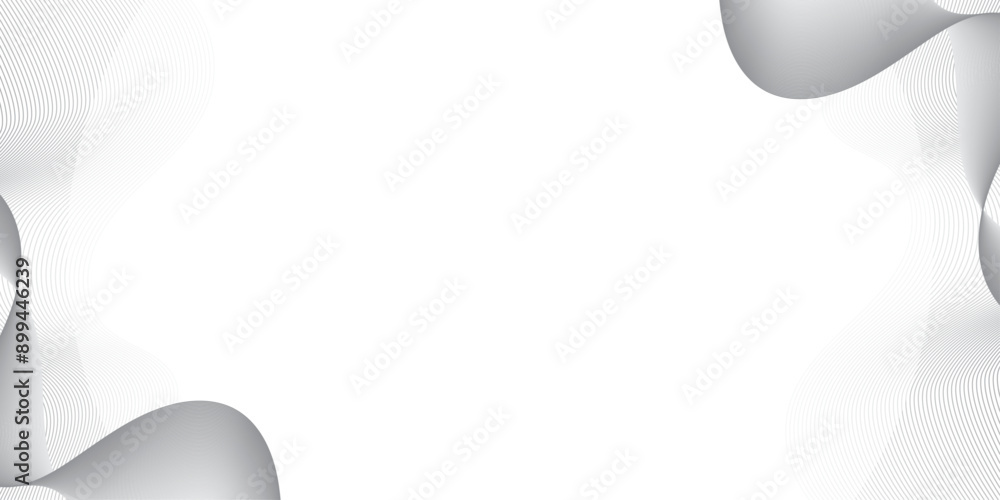 Abstract line art background design. simple style. white color tone ...