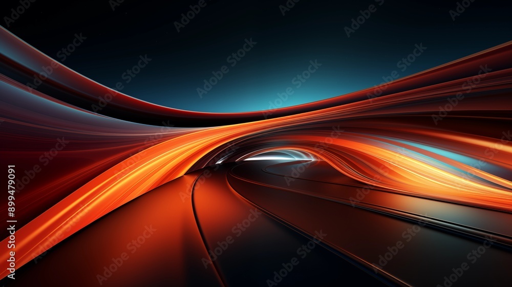Dynamic and Colorful Abstract Road Background with Dark Blue and orange ...
