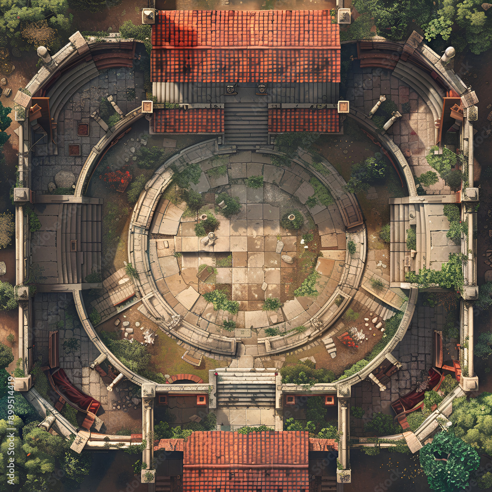 Ancient Rome Battle Map for RPG ,Map for Dungeons and Dragons,DnD map ...