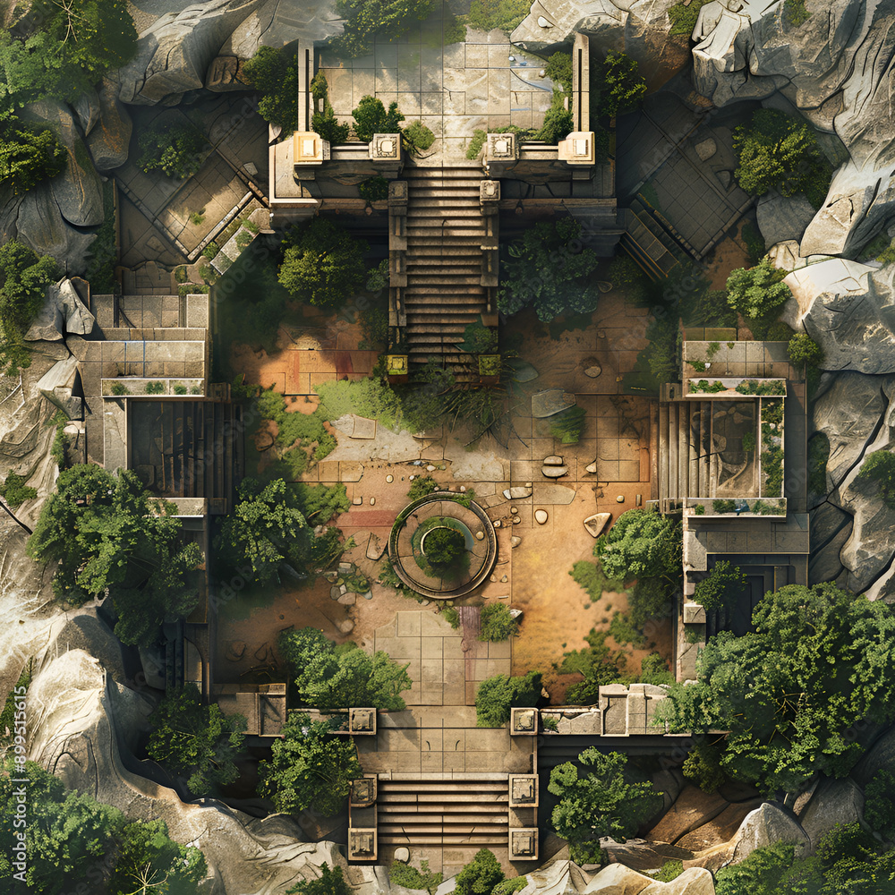 ภาพประกอบ Stock Ancient Rome Battle Map for RPG ,Map for Dungeons and ...