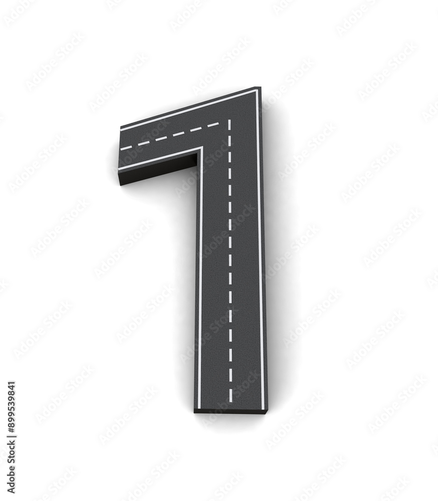 Number 1 Road 3d top view png. Road Uppercase letters. Road Style ...