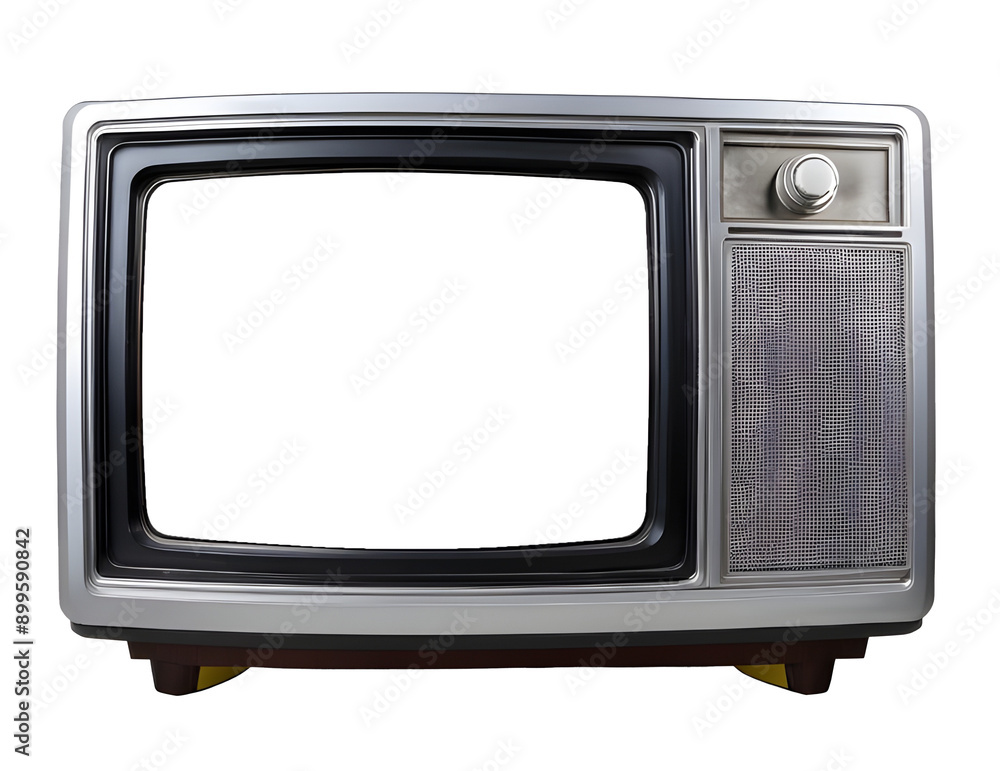 old silver tv