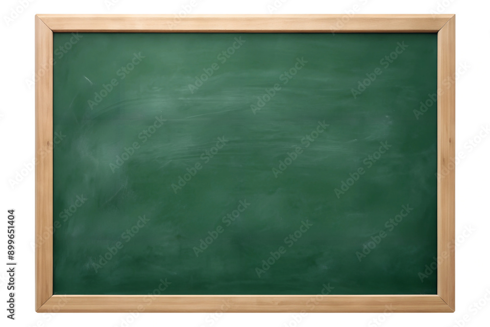 Green school chalkboard isolated on white transparent background, png ...