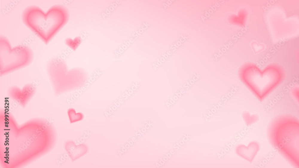 Y2k pink heart pattern. Cute aura gradient abstract bg for event banner ...