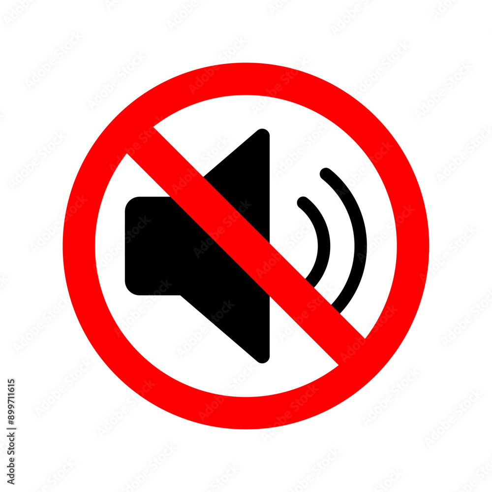 Do not make loud noise vector editable and scalable vector EPS format ...