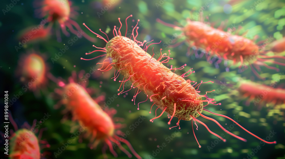 Listeriosis infection caused by pathogenic bacterium Listeria ...