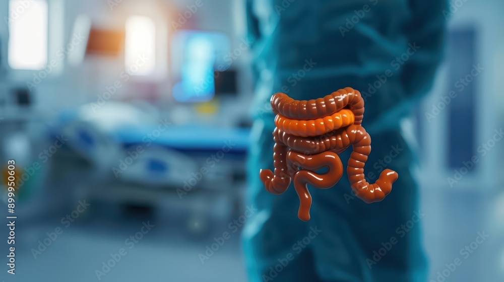 Ulcerative Colitis Concept An image depicts ulcerative colitis ...