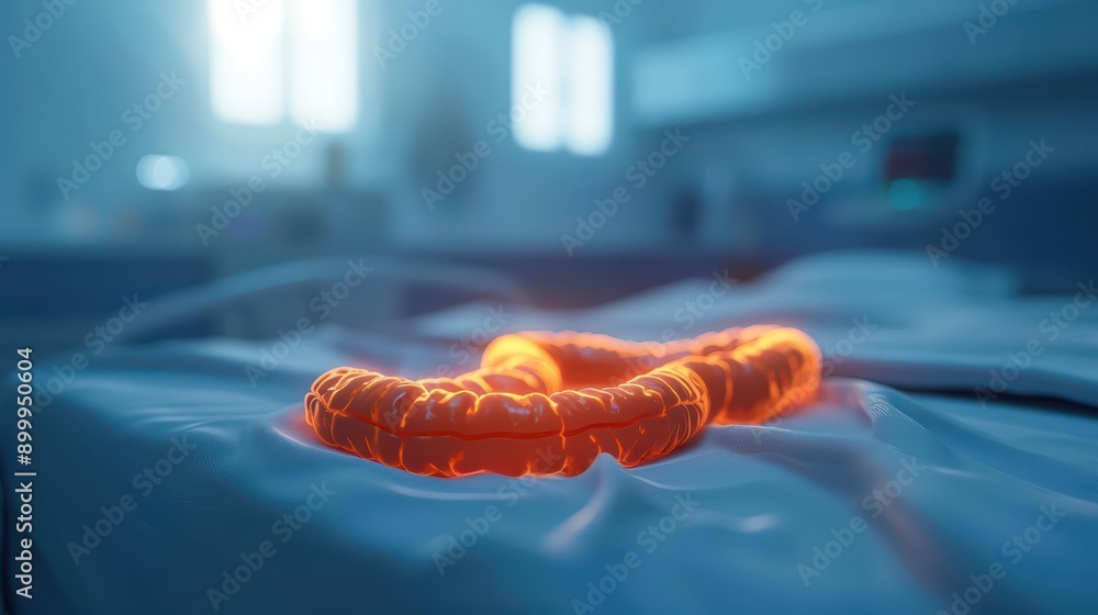 Ulcerative Colitis Concept An image depicts ulcerative colitis ...