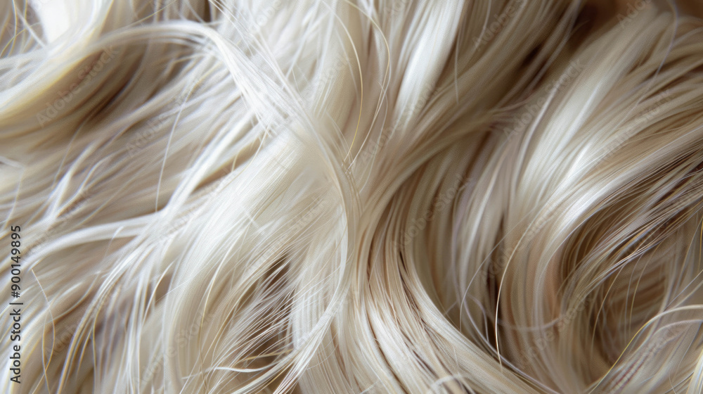 Ilustración de Stock Blonde reflective hair texture, shiny and smooth ...