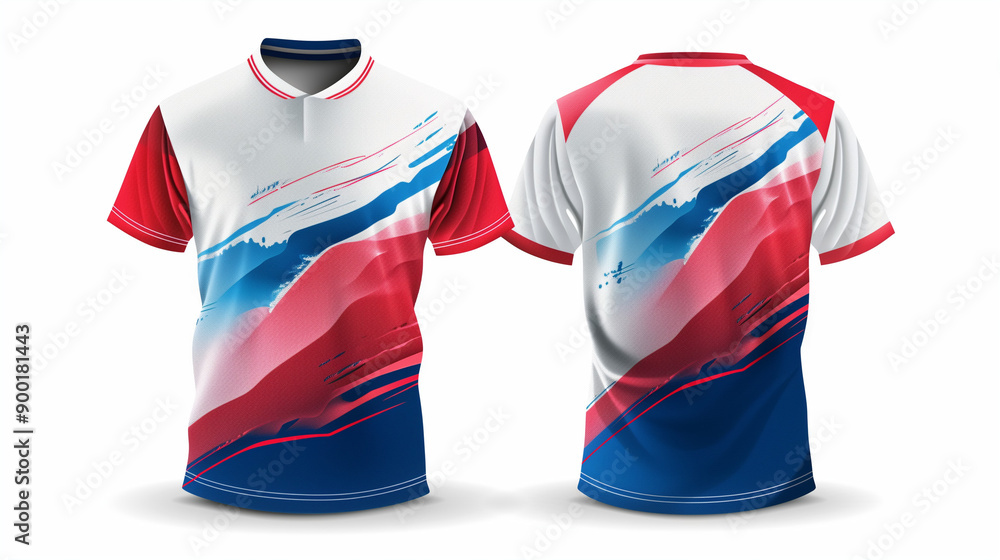 Sports t-shirt jersey design concept, sports jersey concept with front ...