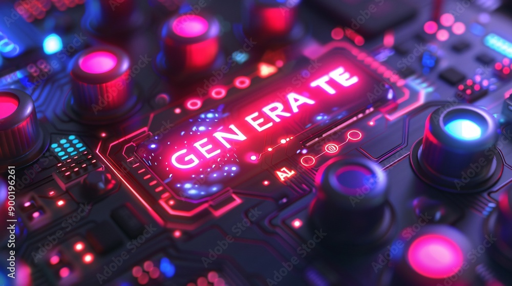 Create AI text using a button on the user interface, with machine ...