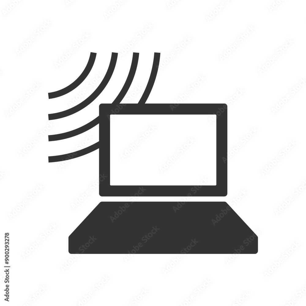 Wireless LAN icon. Public information symbol modern, simple, vector ...