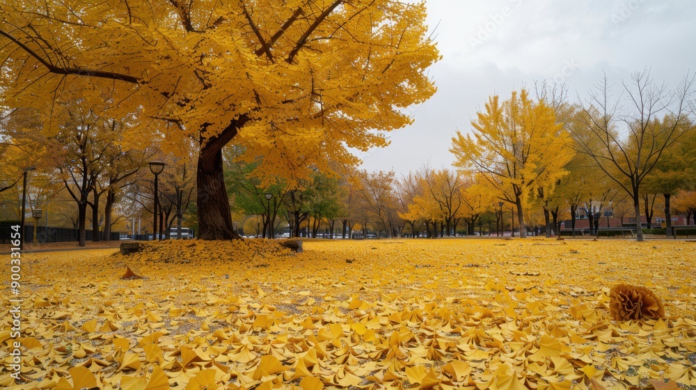 Ginkgo (Ginkgo biloba): An ancient tree with unique fan-shaped leaves ...
