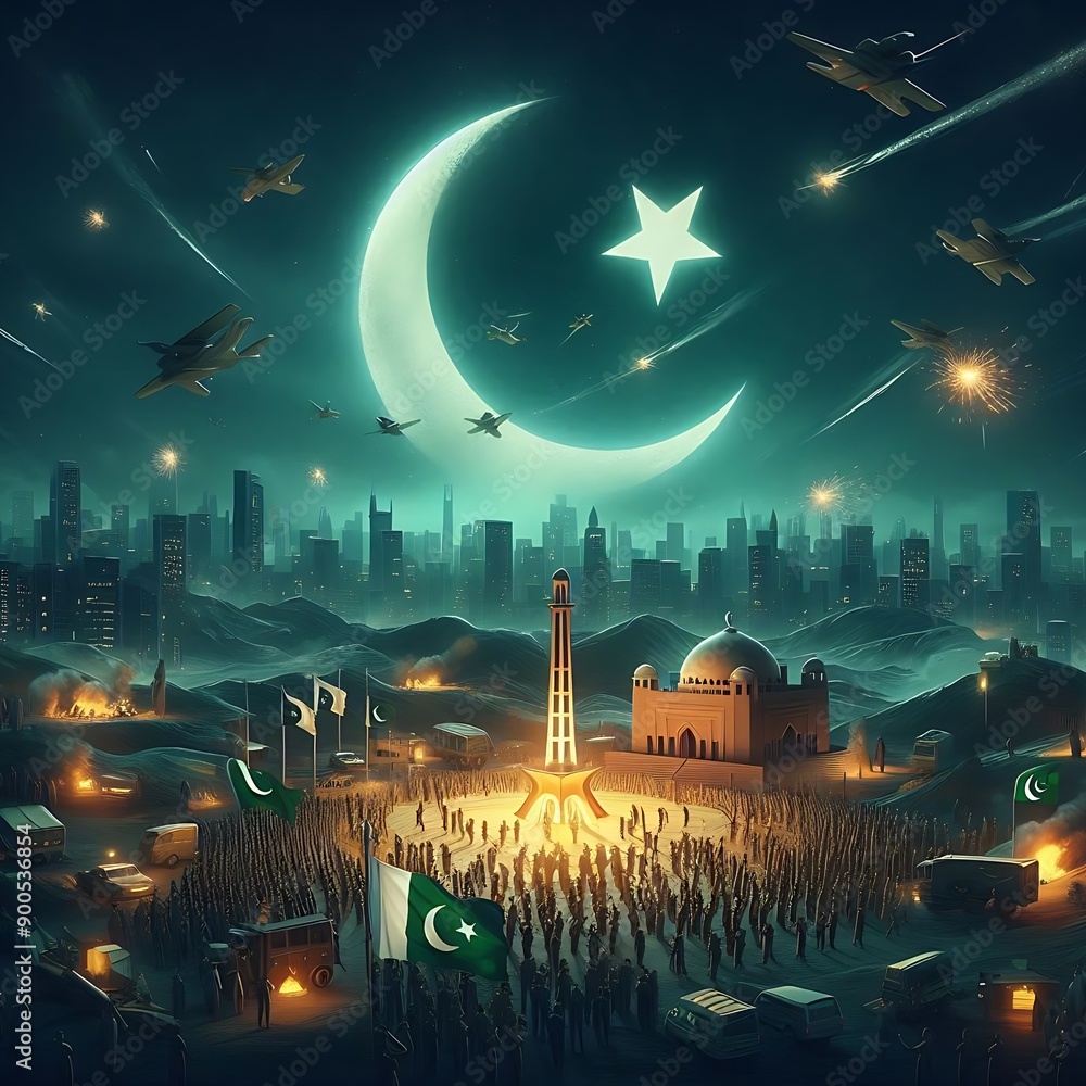 Lahore, Pakistan -14 august Minar-e-Pakistan, One of the most Famous ...