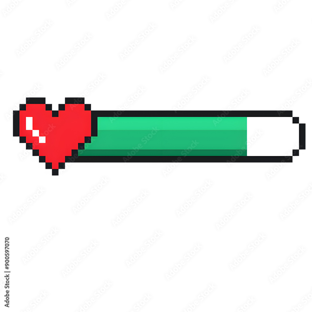 Pixel game progress bars, Life level charts, Vector GUI progress bar ...