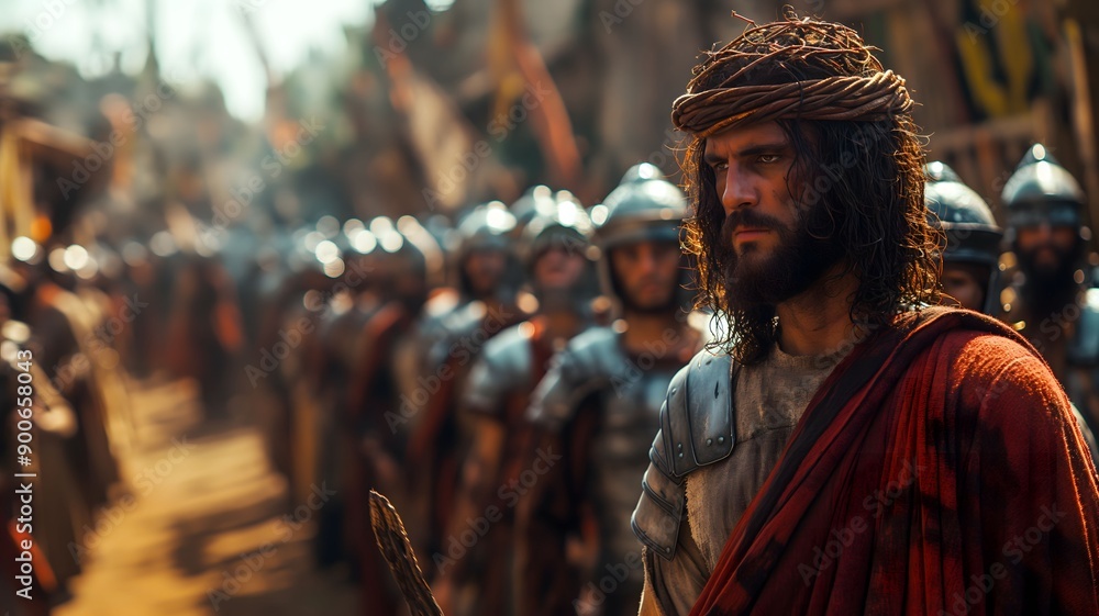 Biblical Story, Jesus was captured by soldiers in the Garden of ...