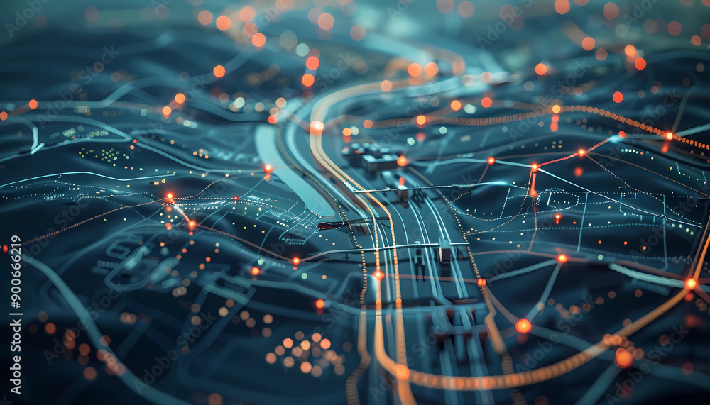 High-Resolution Supply Chain Map, professional digital map that ...