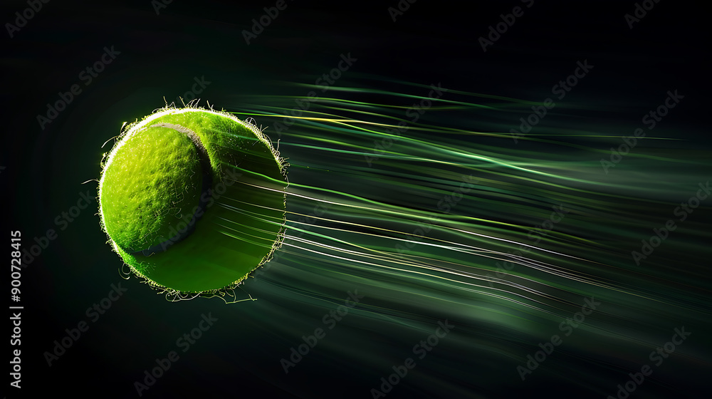 Dynamic Motion of a Spinning Tennis BallA Vivid Capture of Energy and ...