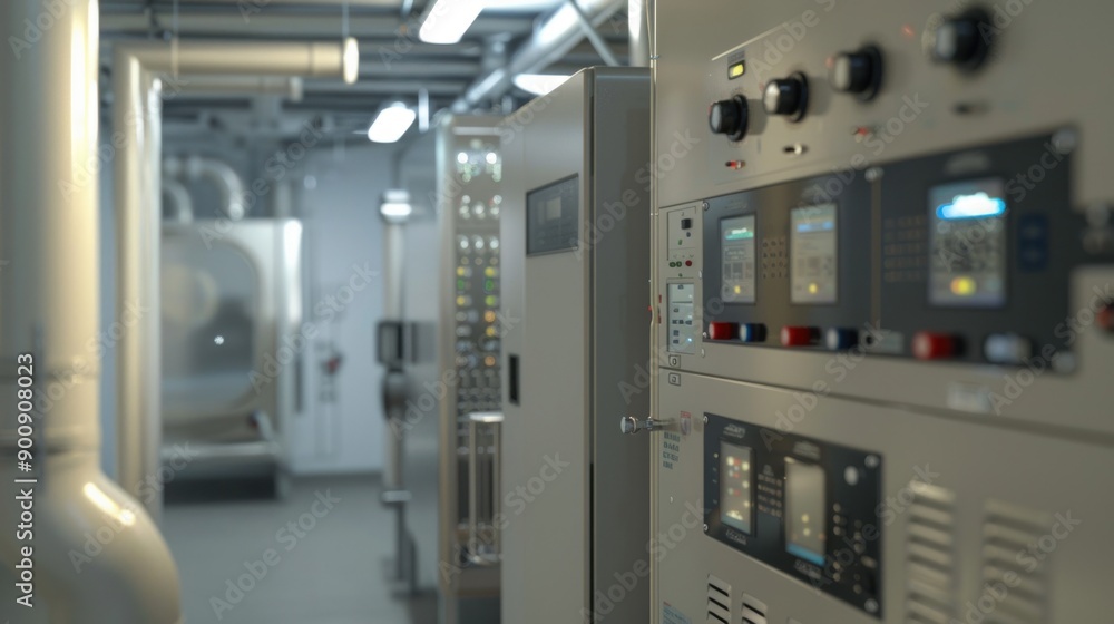 Electrical panel cabinet for HVAC system control, managing heating ...