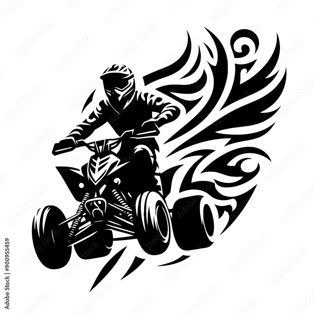 atv sport male player with ethnic tribal tattoo, gothic, pattern ...