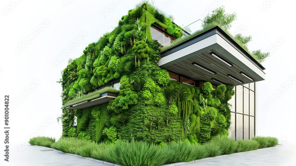 Eco-friendly Innovation: Living walls, passive solar design, and ...