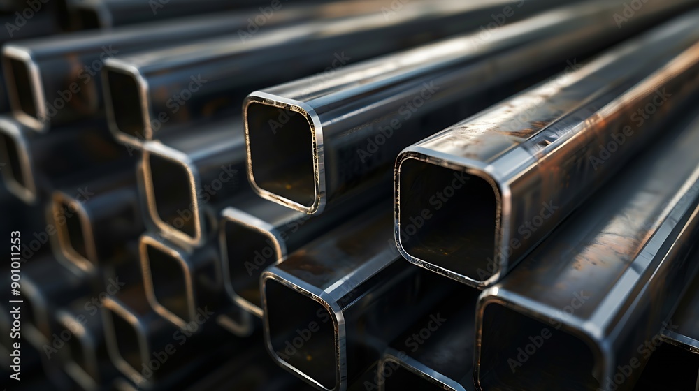 Flat steel pipe product group square pipe Construction steel products ...