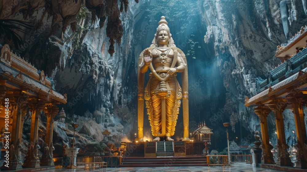 Batu Caves, Malaysia - Limestone caves and Hindu temples Stock Photo ...