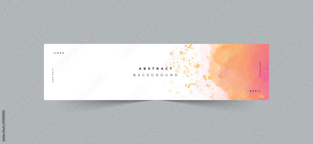Watercolor banner for linkedin profile Stock Vector | Adobe Stock