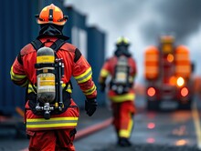 Firefighters Live Fire Training Free Stock Photo - Public Domain Pictures