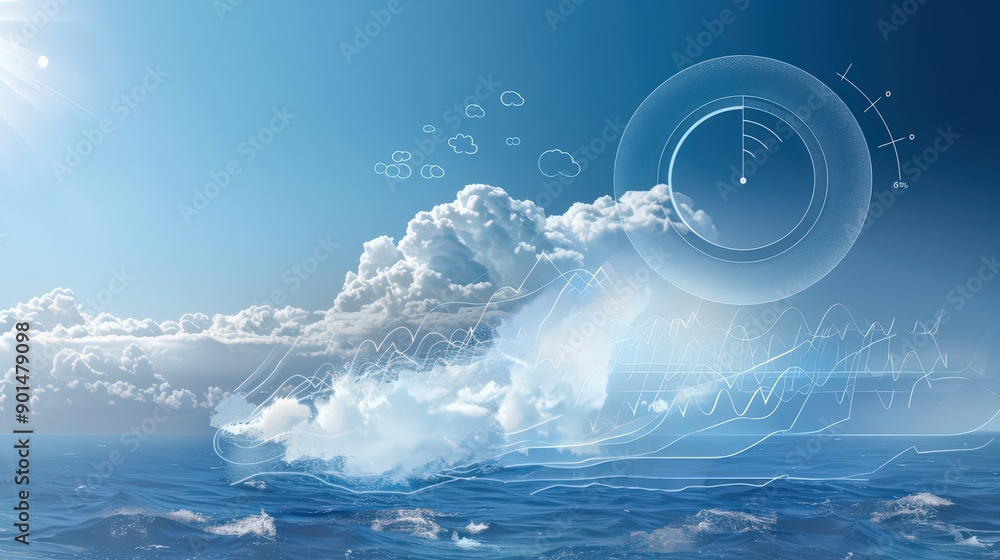 Diagram of a low-pressure system, highlighting its impact on weather ...