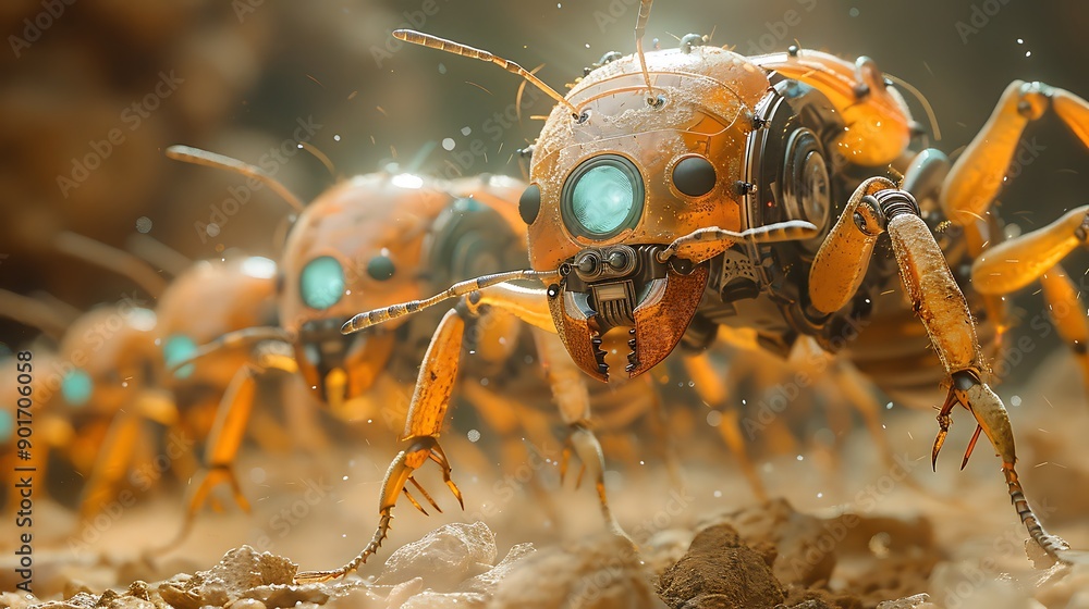 Colony of cyborg Camponotus floridanus ants pioneering a deepspace ...