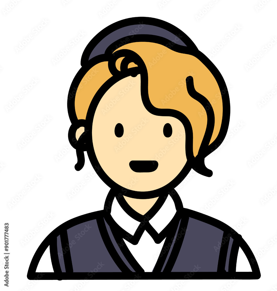 Avatar profile picture logo cartoon drawing illustration staff customer ...