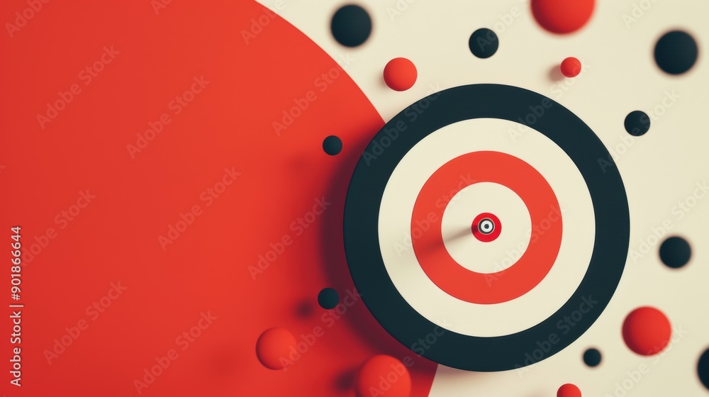 An eye-catching brown target graphic, minimalist in style yet powerful ...