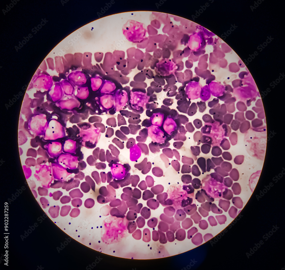 Acute leukemia, ALL(Acute lymphoblastic leukemia), peripheral blood ...