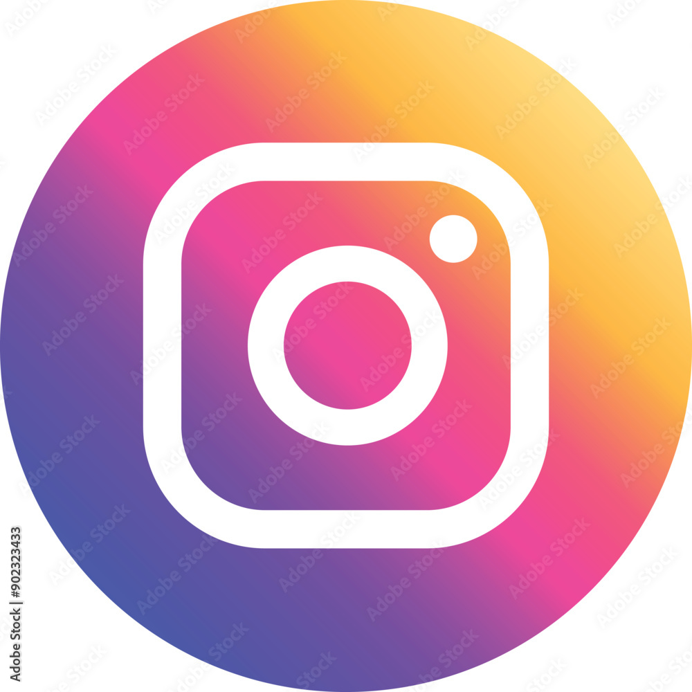 Round Instagram Logo Stock Vector | Adobe Stock