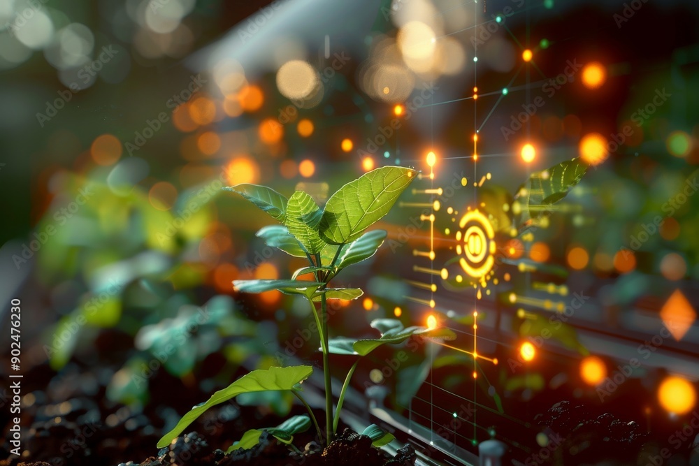 Smart Agricultural System with LED Lighting Concept of Innovation ...