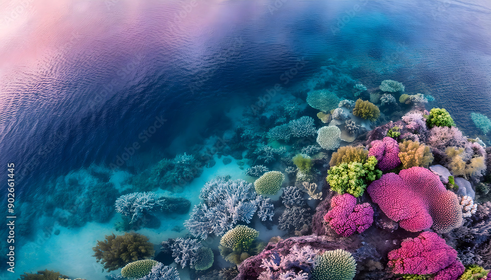 koralle, unter wasser, y2k, nostalgia, glow, close up, photo, vibrant ...