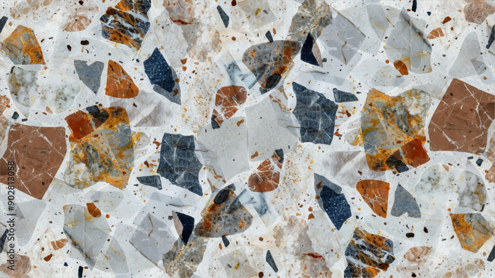 Gray terrazzo png seamless texture background. White marble texture in ...
