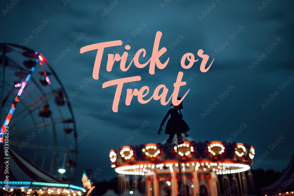 Haunted Carnival Collage: Photos of a spooky carnival with haunted ...