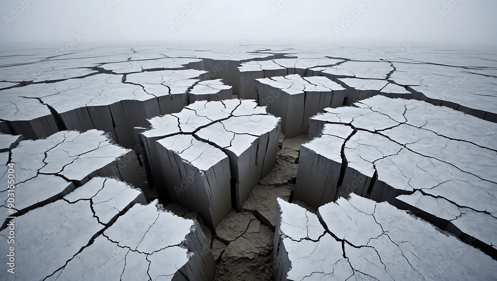 Earthquake, Cracked Ground, Natural Disaster Image, Cracks in Soil ...
