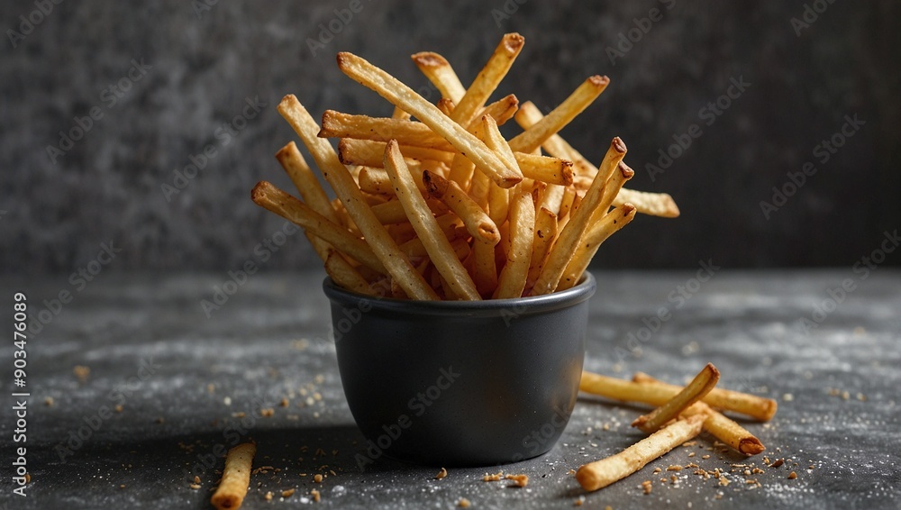 Shoestring FriesDescription: Very thin and crispy fries, cut into tiny ...