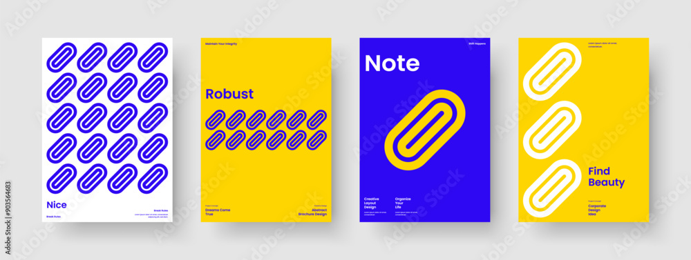 Geometric Poster Template. Abstract Report Design. Modern Business ...