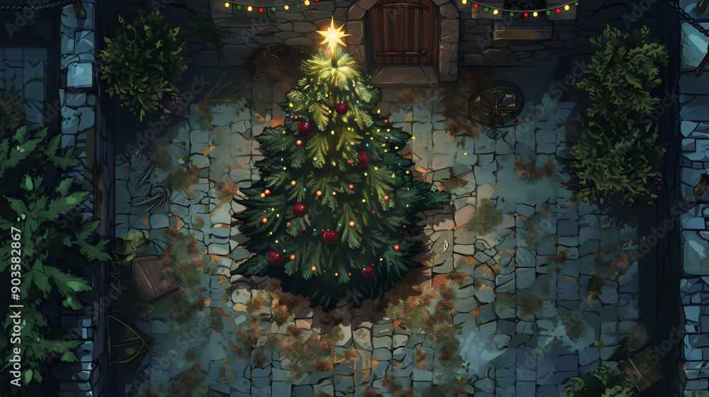 Christmas Battle Map - DnD, RPG Map for Dungeons and Dragons, Game ...